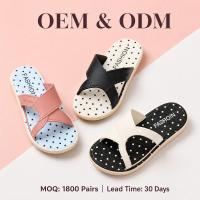 China Polka Dot Platform Slides with Thick Cushion Sole | Source Factory Supply for sale