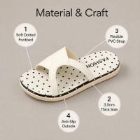 China Polka Dot Platform Slides with Thick Cushion Sole | Source Factory Supply for sale