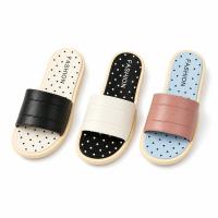 China Polka Dot Single Band Slides with Thick Platform Sole | Source Factory Supply for sale