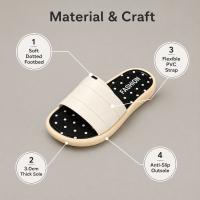 China Polka Dot Single Band Slides with Thick Platform Sole | Source Factory Supply for sale