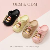 China EVA Girls Cartoon Character Decorated Clogs with Rope Laces for sale