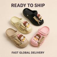 China EVA Girls Cartoon Character Decorated Clogs with Rope Laces for sale