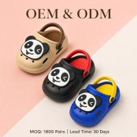 China EVA Kids Cartoon Panda Clogs | Anti-collision Children Garden Shoes Factory Wholesale for sale