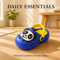 China EVA Kids Cartoon Panda Clogs | Anti-collision Children Garden Shoes Factory Wholesale for sale
