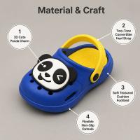 China EVA Kids Cartoon Panda Clogs | Anti-collision Children Garden Shoes Factory Wholesale for sale