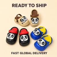 China EVA Kids Cartoon Panda Clogs | Anti-collision Children Garden Shoes Factory Wholesale for sale