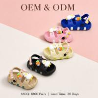 China EVA Kids Clogs with 3D Cartoon Duck Design, Non-slip Soft Sole Two-way Wear Toddler Garden Shoes for sale