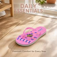 China Family Matching Flip Flops with Printed Footbed and Clear Strap | Source Factory Supply for sale