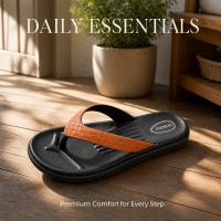 China Croc Embossed Strap Flip Flops with Oval Footbed Badge | Source Factory Supply for sale