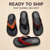 China Croc Embossed Strap Flip Flops with Oval Footbed Badge | Source Factory Supply for sale