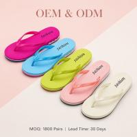 China Diamond Stitch Flip Flops with Two-Tone Sole Edge | Source Factory Supply for sale