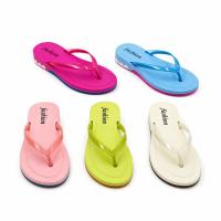 China Diamond Stitch Flip Flops with Two-Tone Sole Edge | Source Factory Supply for sale