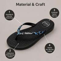 China Star Print Flip Flops with Round Heel Medallion | Source Factory Supply for sale