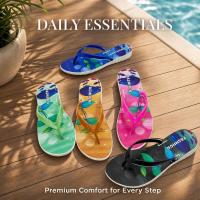China Metal Toe Ring Flip Flops with All-Over Print Footbed | Source Factory Supply for sale