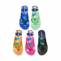 China Metal Toe Ring Flip Flops with All-Over Print Footbed | Source Factory Supply for sale