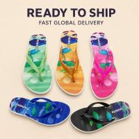 China Metal Toe Ring Flip Flops with All-Over Print Footbed | Source Factory Supply for sale