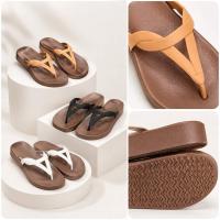 China Crossed Strap Flip Flops with Tan Footbed | Source Factory Supply for sale