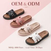 China One Band Slides with Leather Look Finish | Source Factory Supply for sale