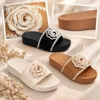 China Rosette Slides with Lace Trim | Source Factory Supply for sale