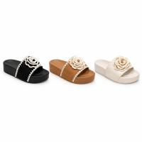 China Rosette Slides with Lace Trim | Source Factory Supply for sale