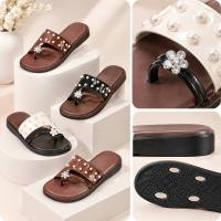 China Wide Band Thong Sandals with Pearl Studs | Source Factory Supply for sale