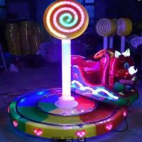 China Amusement Park Arcade Carousel Kiddie Ride With Rail Trackless Train for sale