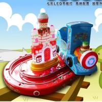 China Amusement Park Arcade Carousel Kiddie Ride With Rail Trackless Train for sale