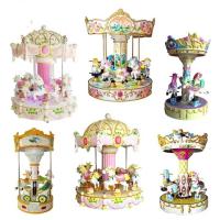 China ODM Coin Operated Carousel Ride Amusement Park Horse Carousel Kiddie Ride for sale