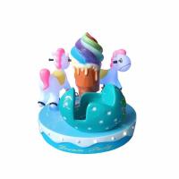 China Plastic Adults Kiddie Carousel ride Coin Operated For Outdoor Playground for sale