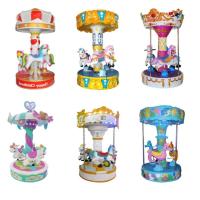 China Plastic Adults Kiddie Carousel ride Coin Operated For Outdoor Playground for sale