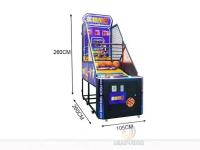 China 240V Coin Operated Electronic Arcade Basketball Machine Shooting Games for sale
