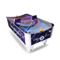 China Plastic Coin Operated Curved Arcade Air Hockey Table machine Video Games Simulator for sale