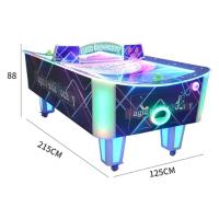 China Plastic Coin Operated Curved Arcade Air Hockey Table machine Video Games Simulator for sale