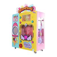 China Amusement Game Center Cotton Candy Fairy Floss Vending Machine Coin Operated 110V for sale