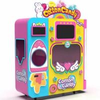 China Amusement Game Center Cotton Candy Fairy Floss Vending Machine Coin Operated 110V for sale