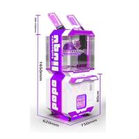 China Prize Cube Claw Machine Clamp Vending Game Mini Grabber ODM for sale