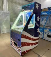 China Indoor Amusement Park Drag Quarter Coin Pusher Arcade Game Blue Custom Built for sale