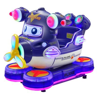 China 85*51*96cm Plane Plastic Kiddy Ride MP5 Kids Swing Machine at Amusement Game Center for sale
