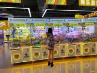 China Bill Acceptor Coin Operated Doll Park Claw Machine Toy Vending Arcade Crane Machine for sale