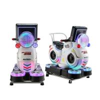 China Metal Acrylic Plastic Material Indoor Redemption Electric Kids Car Racing Game Machin for sale