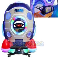China Coin Operated Space Capsule Kiddie Ride with Fun Game Screen 110V/220V/230V US Plug for sale