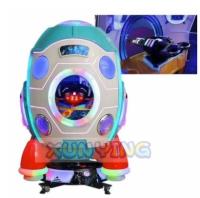 China Metal Acrylic Plastic Arcade Games Airplane Rocket Coin Operated Kiddie Rides for sale
