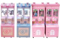 China Mini 116 USD Claw Machine with Metal Acrylic Plastic Construction Table Top Design for sale
