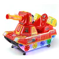 China Interactive Kiddie Amusement Rides Happy Train Crazy Tank With Bubble Gun for sale