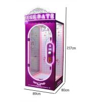 China Jumbo Arcade Claw Crane Toy Vending Doll Catching Machine Pink Date for Kids Stacker for sale