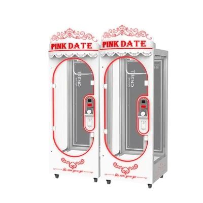 China Coin Pusher Indoor Dolls PINK DATE 3S Crane Games Arcade Push Prize Toy Vending Gift Claw Scissor Prize Machine for sale