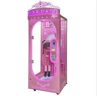 China Coin Pusher Indoor Dolls PINK DATE 3S Crane Games Arcade Push Prize Toy Vending Gift Claw Scissor Prize Machine for sale