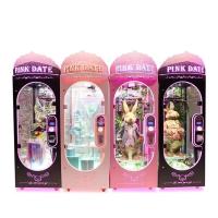 China Coin Pusher Indoor Dolls PINK DATE 3S Crane Games Arcade Push Prize Toy Vending Gift Claw Scissor Prize Machine for sale