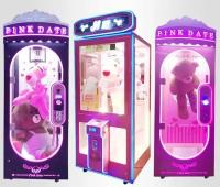 China Coin Pusher Indoor Dolls PINK DATE 3S Crane Games Arcade Push Prize Toy Vending Gift Claw Scissor Prize Machine for sale