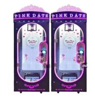 China Amusement Game Center Pink Date Cut Prize Machine Coin Operated Big Toy Gift Vending for sale